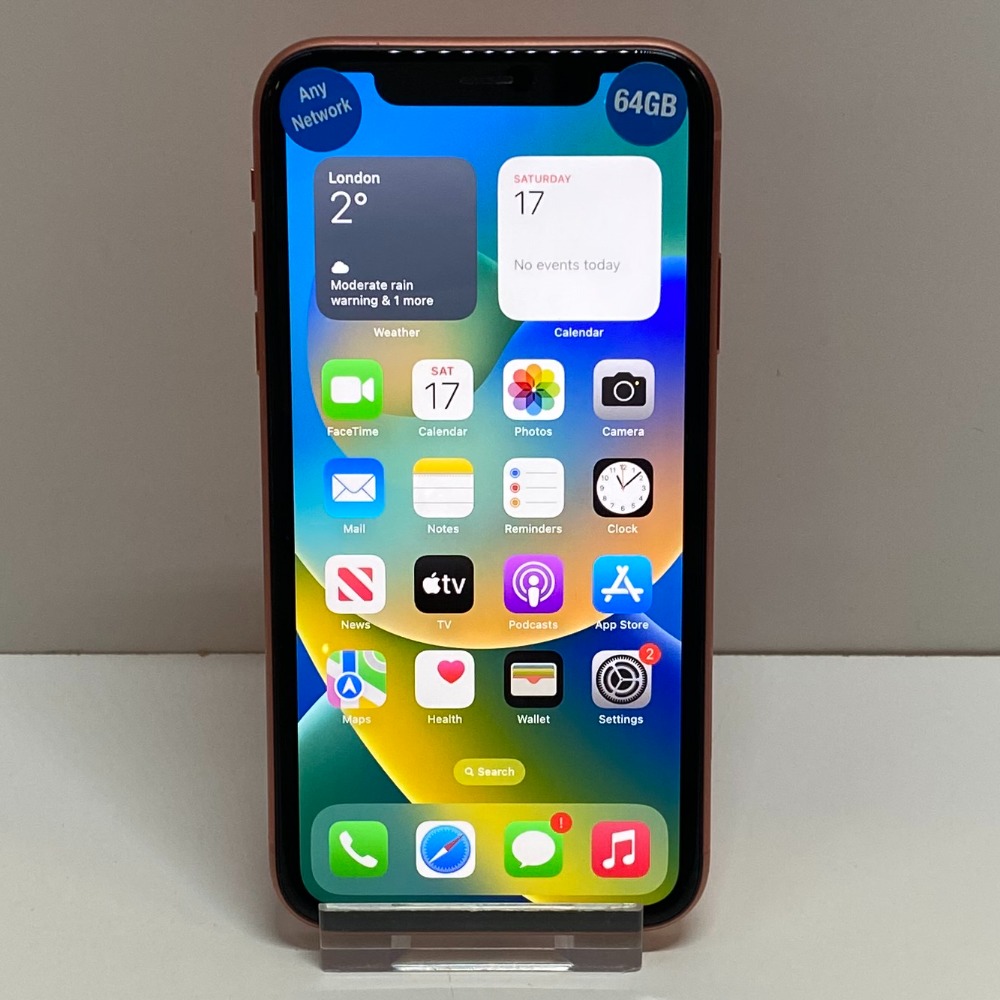 Pre-owned Apple iPhone XR Unlocked Model A2105 64GB in Coral - Own4Less